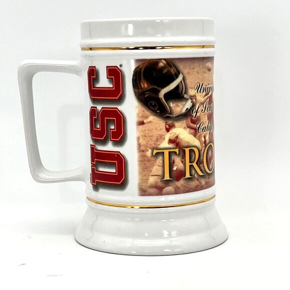 Team Reflections | Dining | Vintage Usc Trojans Ceramic Beer Stein Mug ...